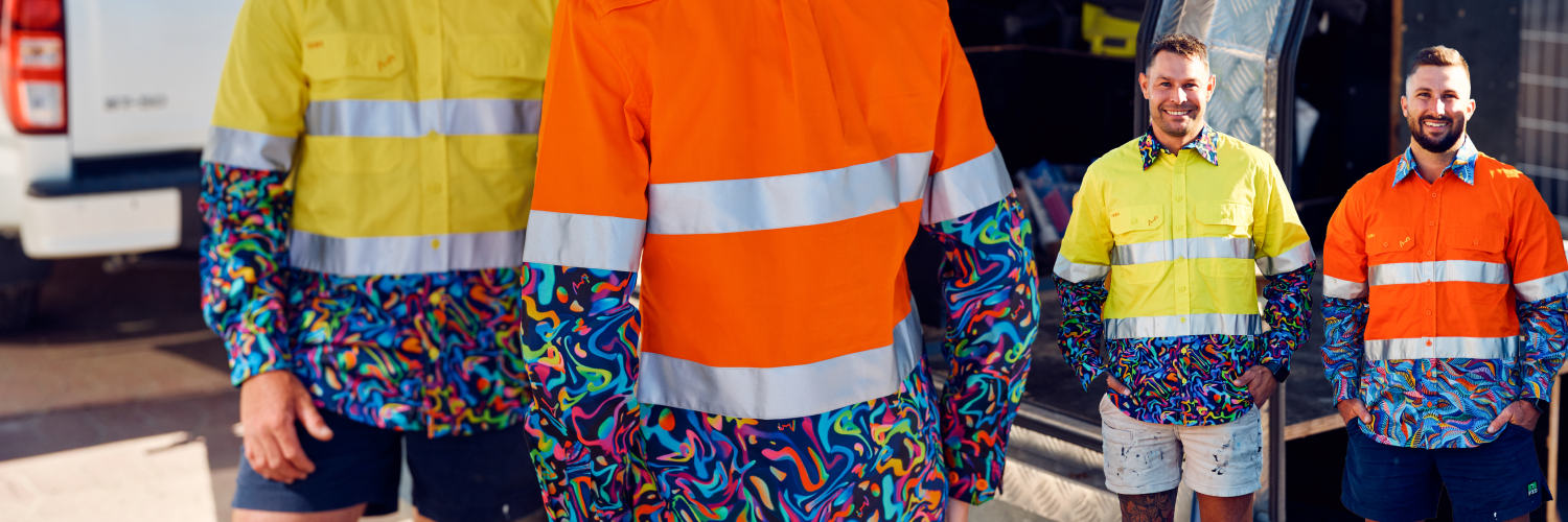 Orange & Yellow Hi Vis Workshirts | TradeMutt Work Shirts